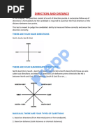 Direction and Distance Reasoning Guide | PDF | Kilometre | Quantity