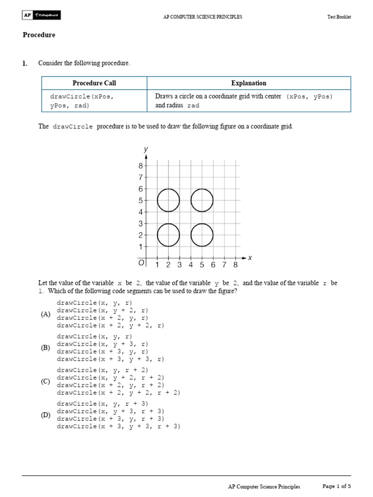 AP Csp Big Idea 3_procedure | PDF