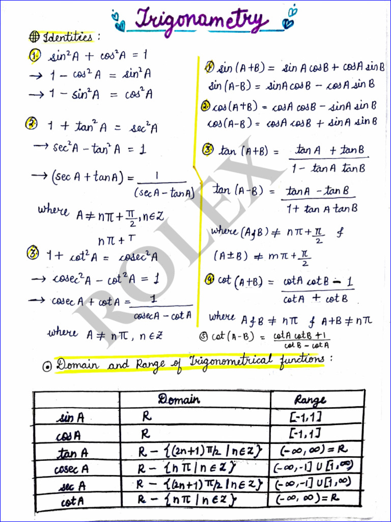 044_Trigonometry_Trigonometry_full_notes_⏤͟????????? (1) | PDF