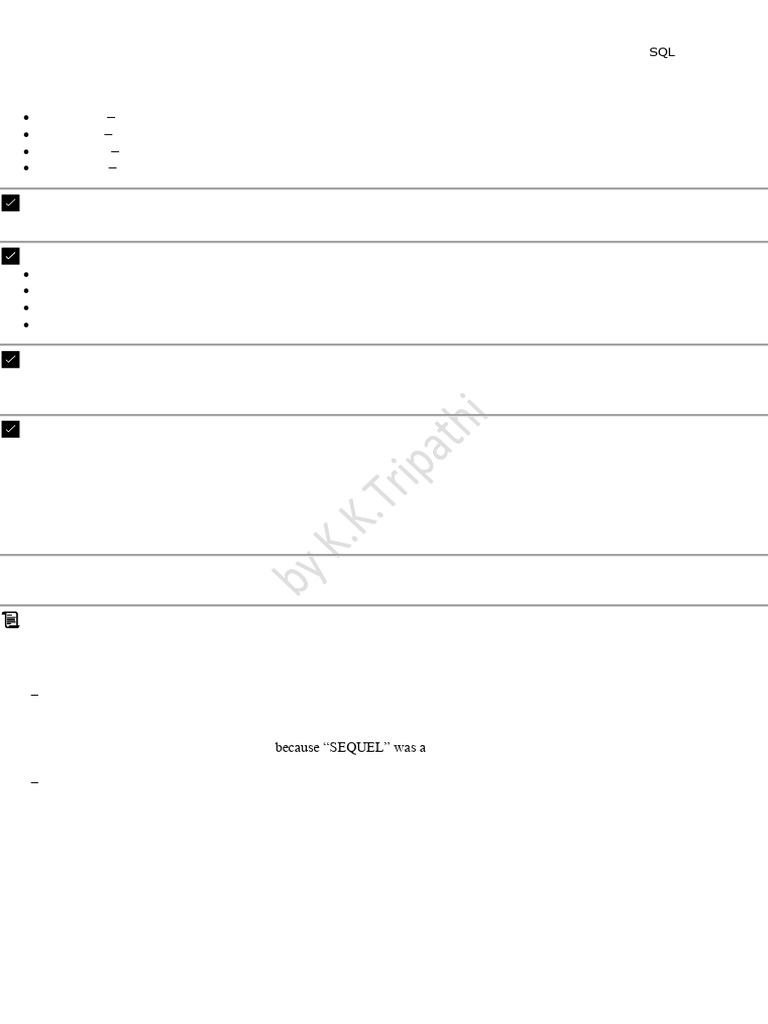 SQL and Plsql Notes | PDF | Sql | Relational Database