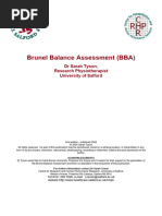 Stork and Standing Balance Test Guide | PDF