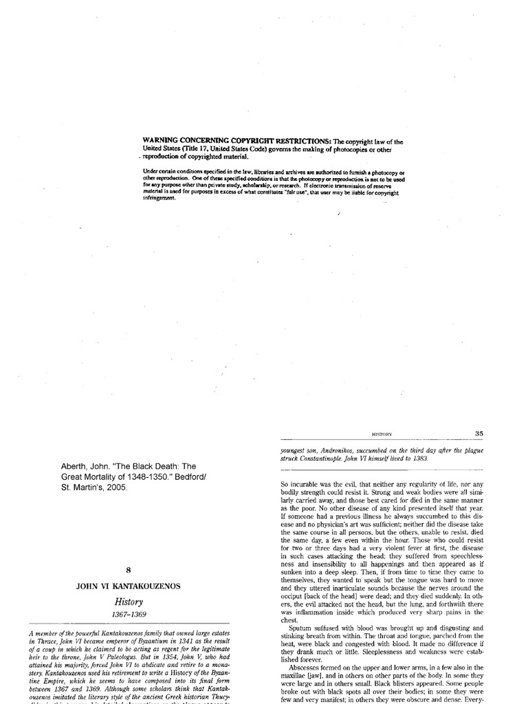 Aberth Black Death | PDF