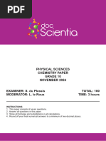 Grade 10 Chemistry Quiz & Answers | PDF | Chemistry | Chemical Bond