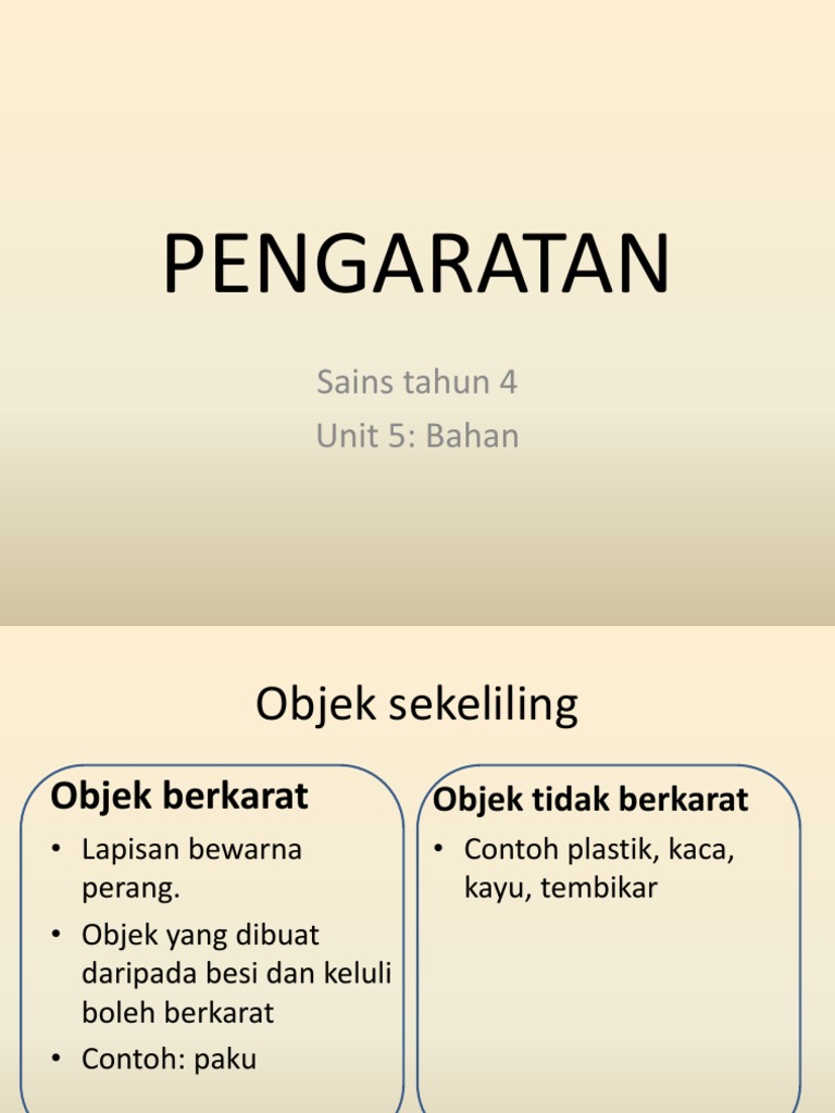PENGARATAN Tahun 4 | PDF