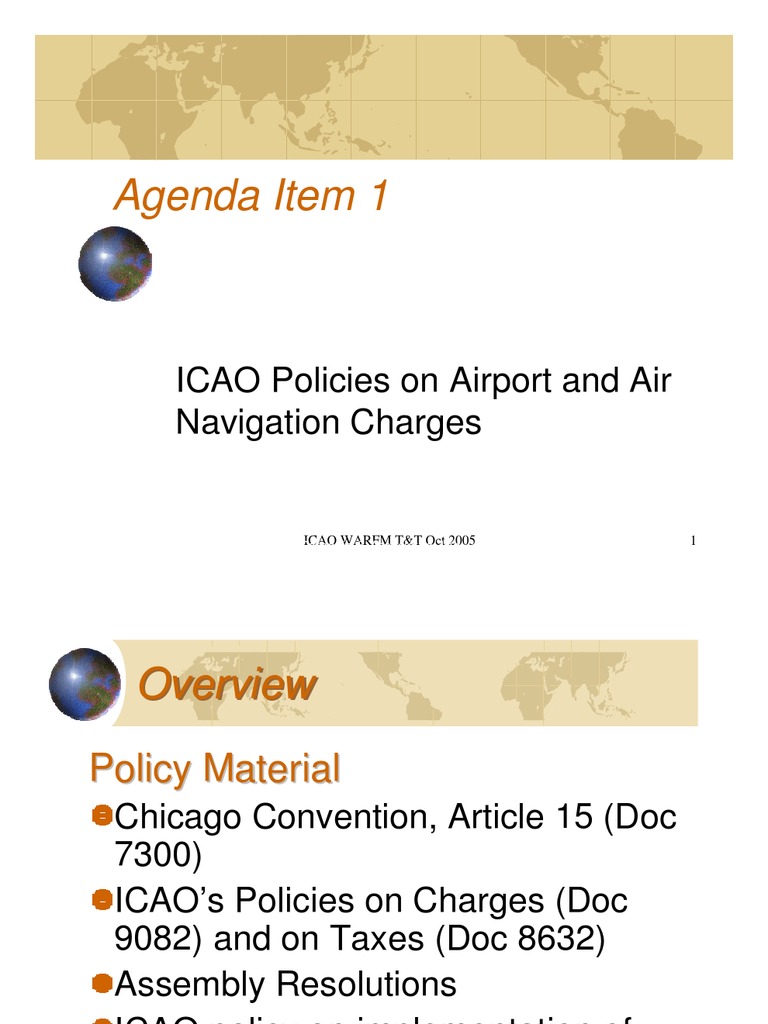 ICAO Policies On Airport & Air Navigation Charges | PDF | Airport | Fee