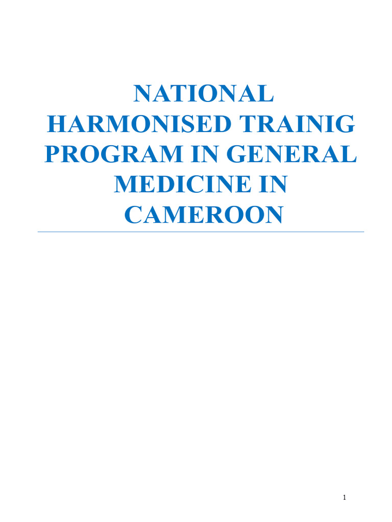 Programme de Médecine Au Cameroun | PDF | Doctor Of Medicine | Microbiology