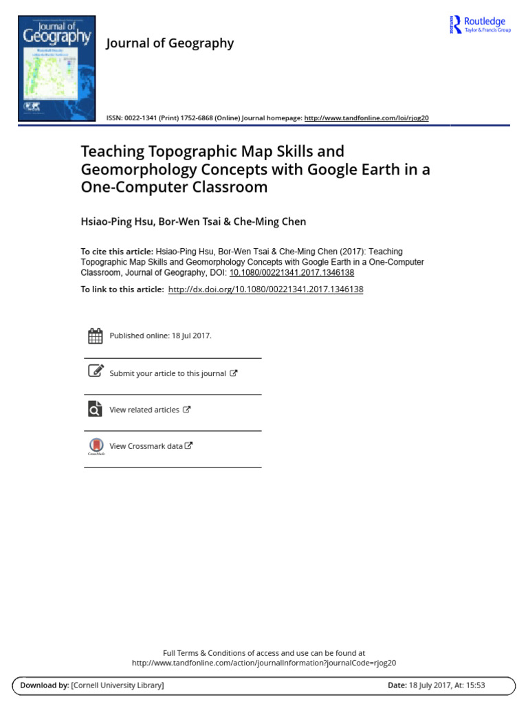 2017Teaching Topographic Map Skills and Geomorphology Concepts With ...