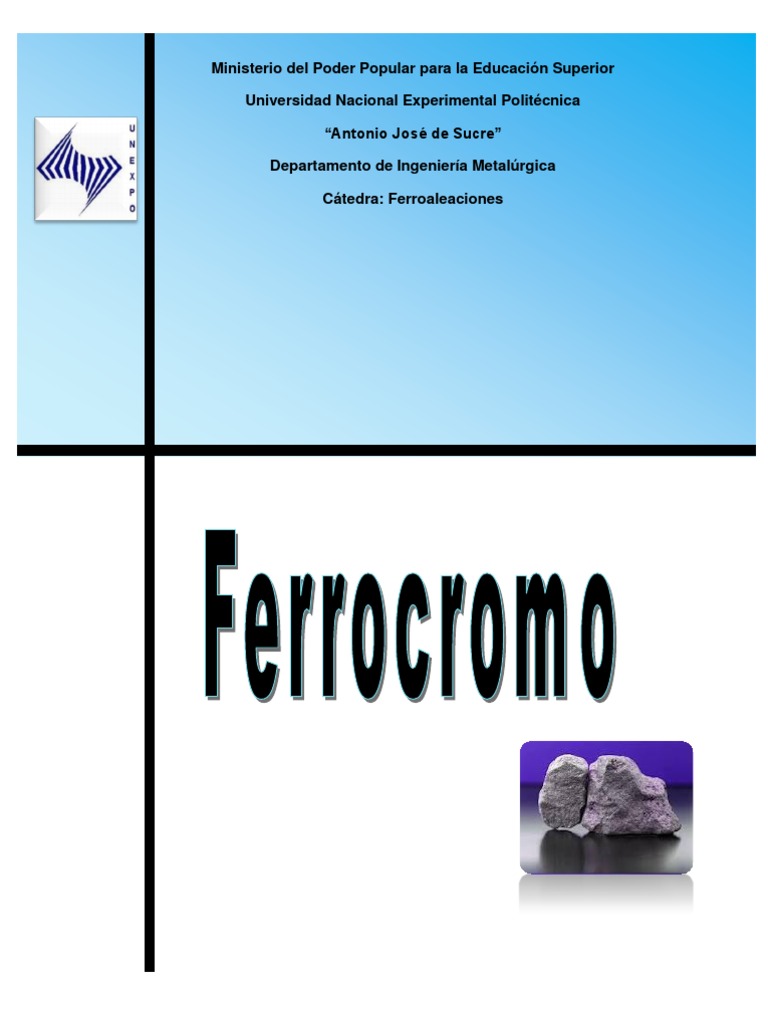 Ferro Crom o | PDF | Cromo | Fundición
