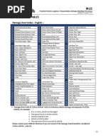 Vehicle Transportation Damage Codes | PDF | Trunk (Car) | Wheel