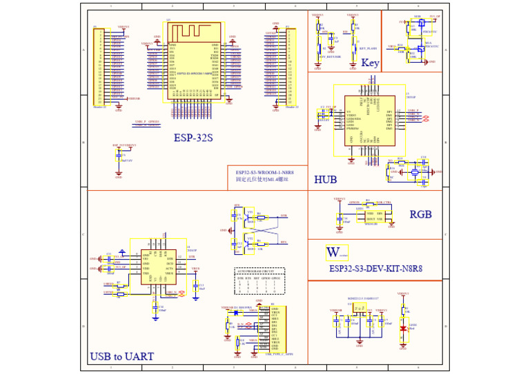 Esp32 s3 Dev Kit n8r8 Schematic | PDF