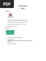 Sample Class C Drivers Written Test 1 | PDF | Traffic | Driving