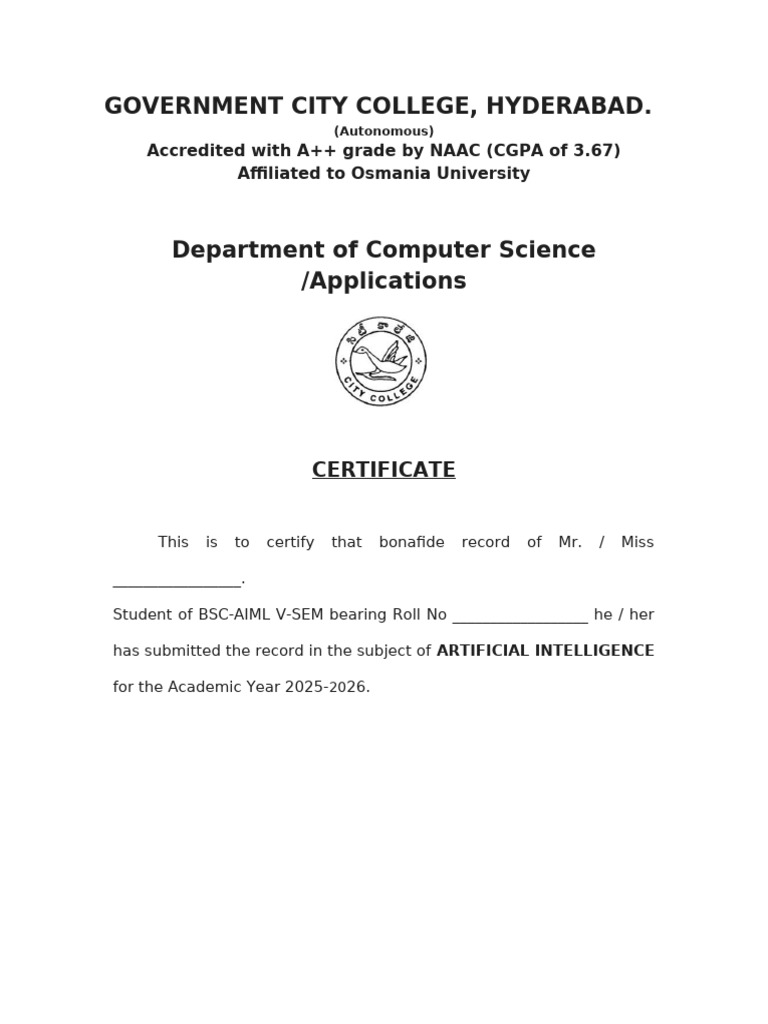 AI Record Vsem | PDF | Theoretical Computer Science | Algorithms And ...