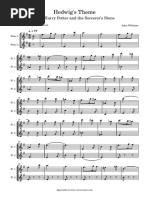 Hedwig's Theme for Flute | PDF | Harry Potter