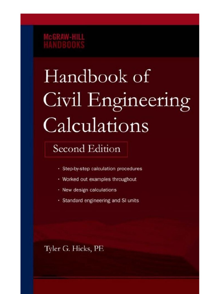 Handbook For Civil Engineering Calculations | PDF