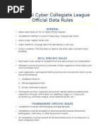 Esports - CODM Rules and Guidelines | PDF