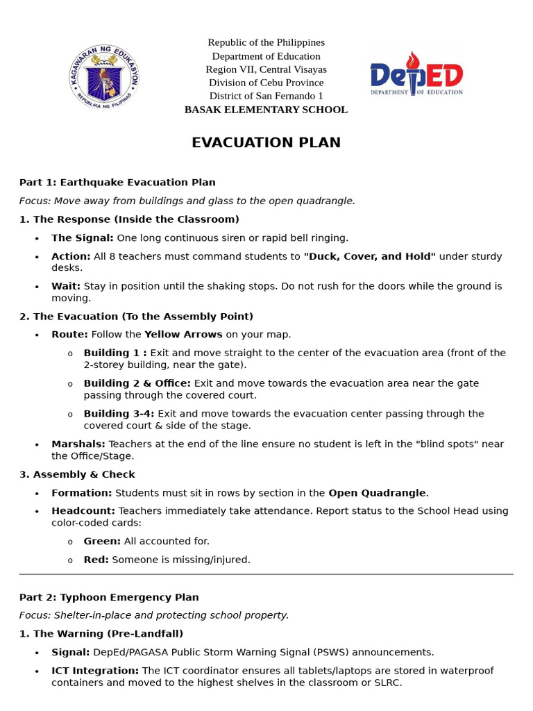 Drr Evac Plan | PDF