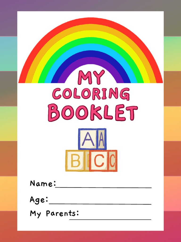 Rainbow Theme Alphabet Coloring Book (1) | PDF