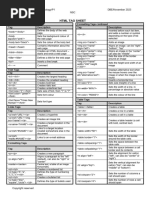 Grade 12 HTML Tag Reference Sheet | PDF | Html Element | Hyperlink