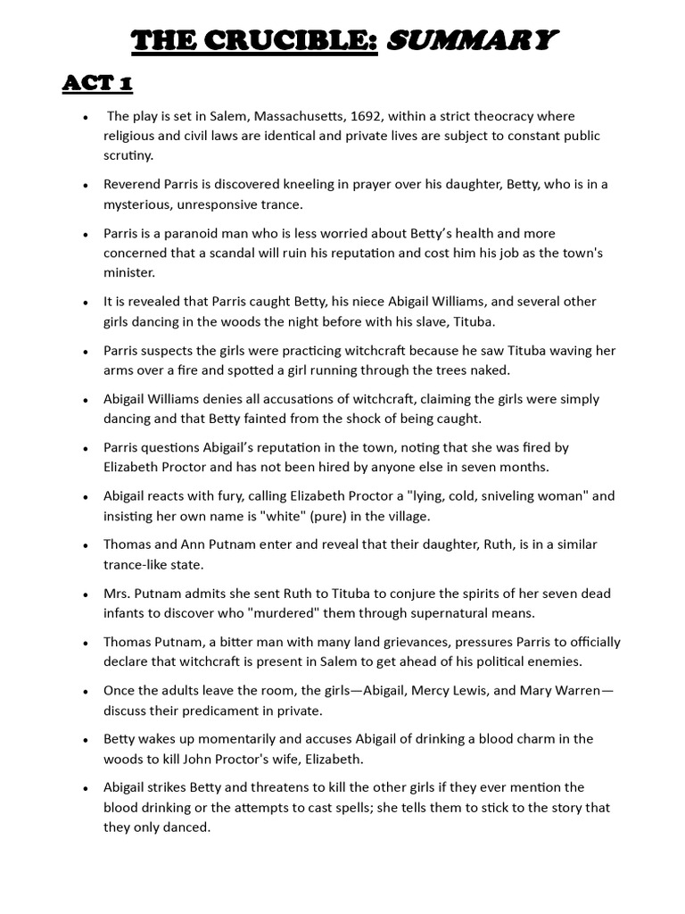 The Crucible | PDF | Witch Trials | Witchcraft