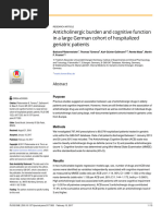 AEC Scale for Anticholinergic Drugs | PDF | Dementia | Caregiver