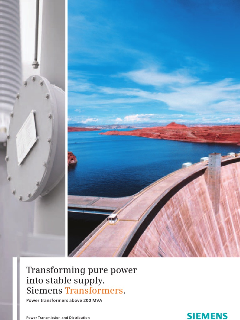 Siemens Power Transformers Above 200 MVA | PDF | Transformer | Power ...