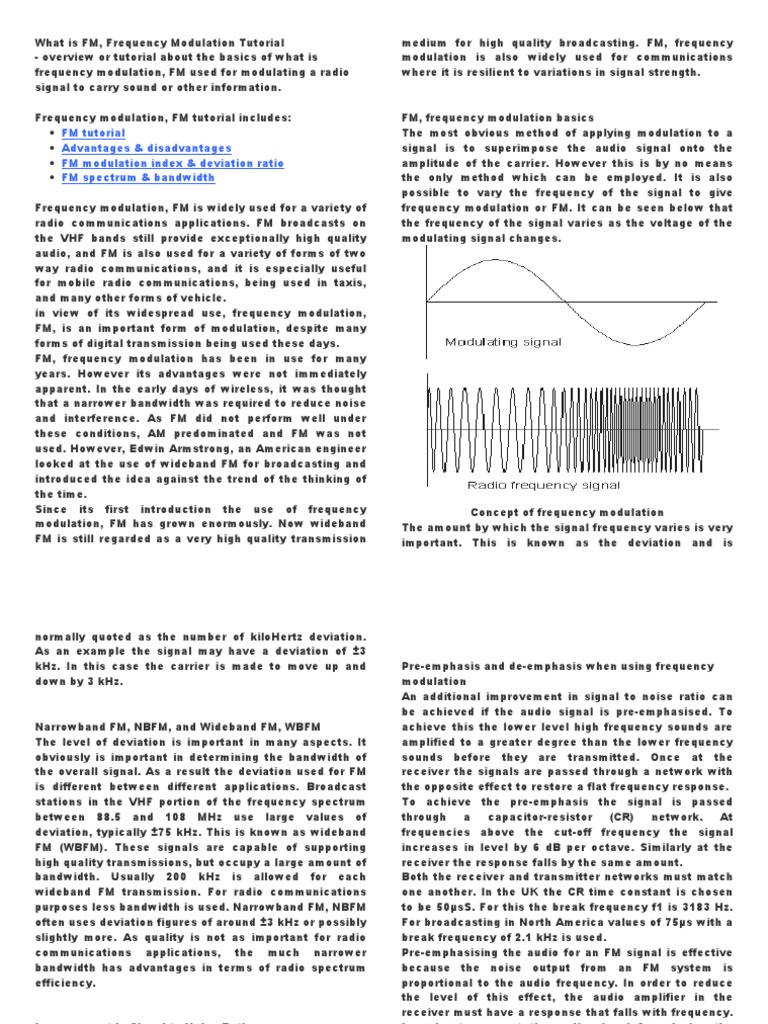 What Is FM | PDF | Frequency Modulation | Modulation