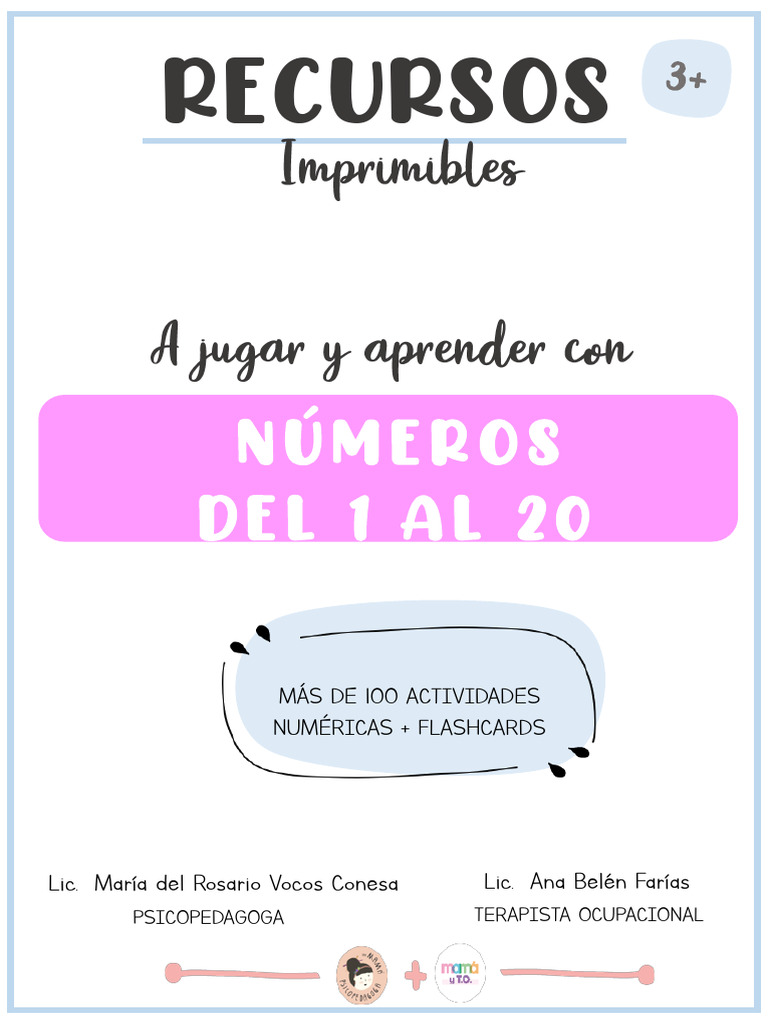Jugay aprender con los números del 1 al 20 | PDF | Navidad