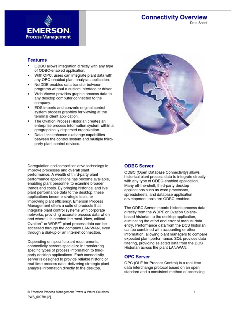 Emerson Ovation Connectivity | PDF | Application Software | Server (Computing)