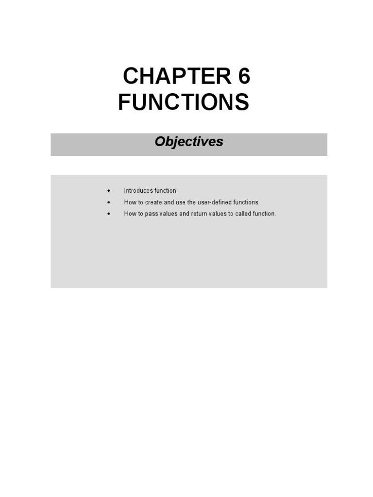 Function Pdf Parameter Computer Programming Subroutine