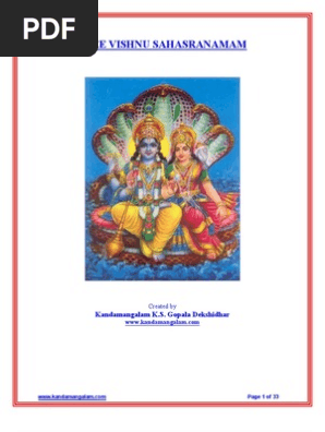 Sri Vishnu Sahasranamam For Each Janma Nakshatram PDF Hindu, 56% OFF