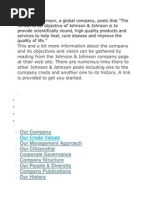 Our Credo - Johnson & Johnson | PDF | Business | Finance & Money Management