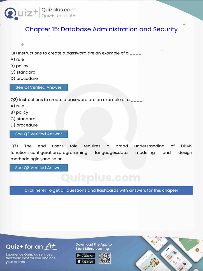 Instructions to Create a Password Are an Example of A | PDF | Databases ...