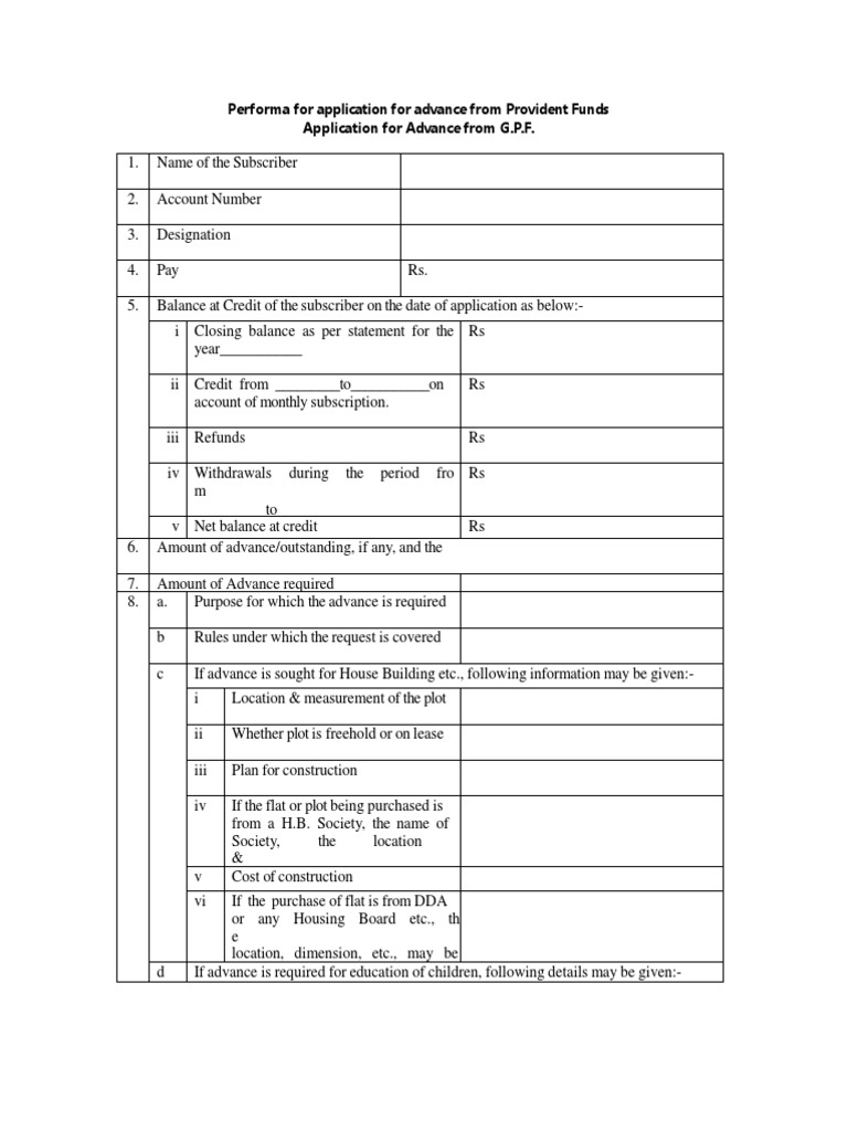 GPF Withdrawal Application Forms Guide | PDF | Payments | Tax Deduction