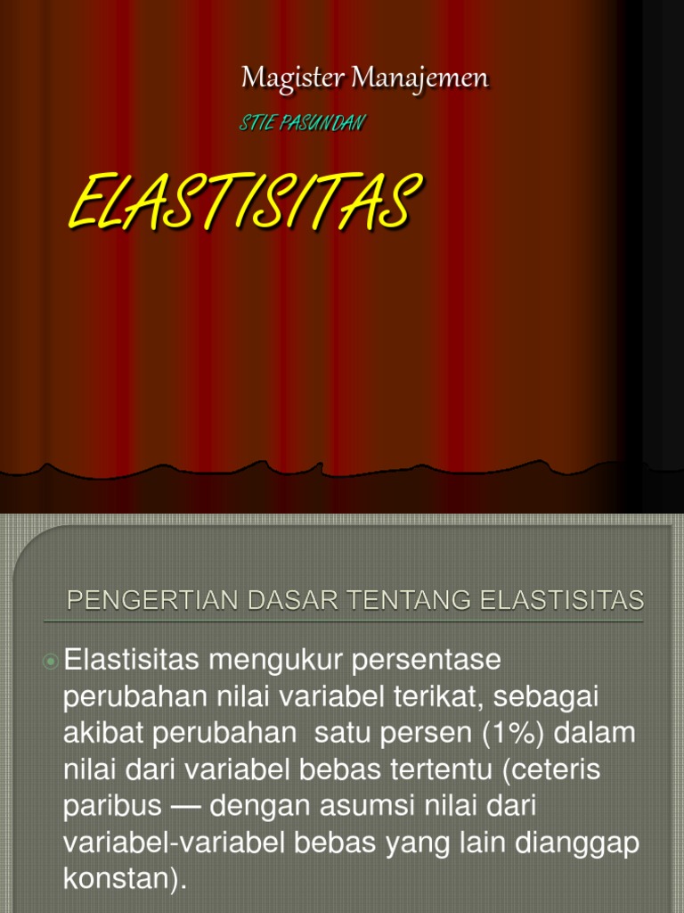 03 Elastisitas Final | PDF