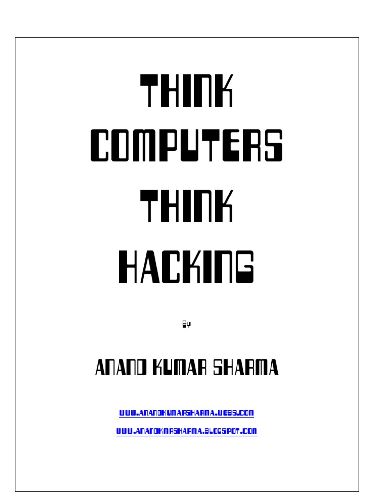 Think Computers Think Hacking | PDF | Password | World Wide Web