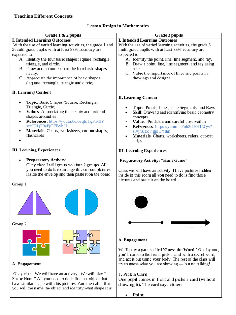 Teaching Different Concepts | PDF | Shape | Circle
