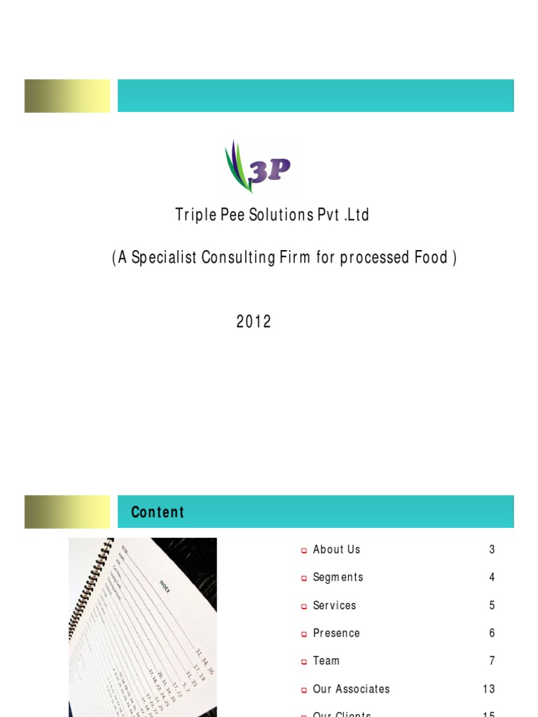 3P Credentials 2012N | PDF | Confectionery | Drink