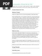 Aspelone Dosage and Uses Guide | PDF | Dose (Biochemistry) | Chemistry