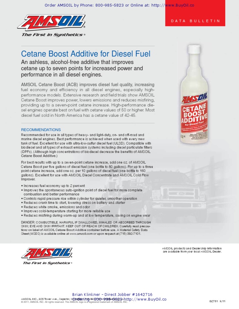 ACB - AMSOIL - Cetane Boost Additive For Diesel Fuel | Download Free ...