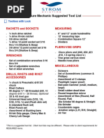 Essential Machining Tools List | PDF | Tools | Metalworking