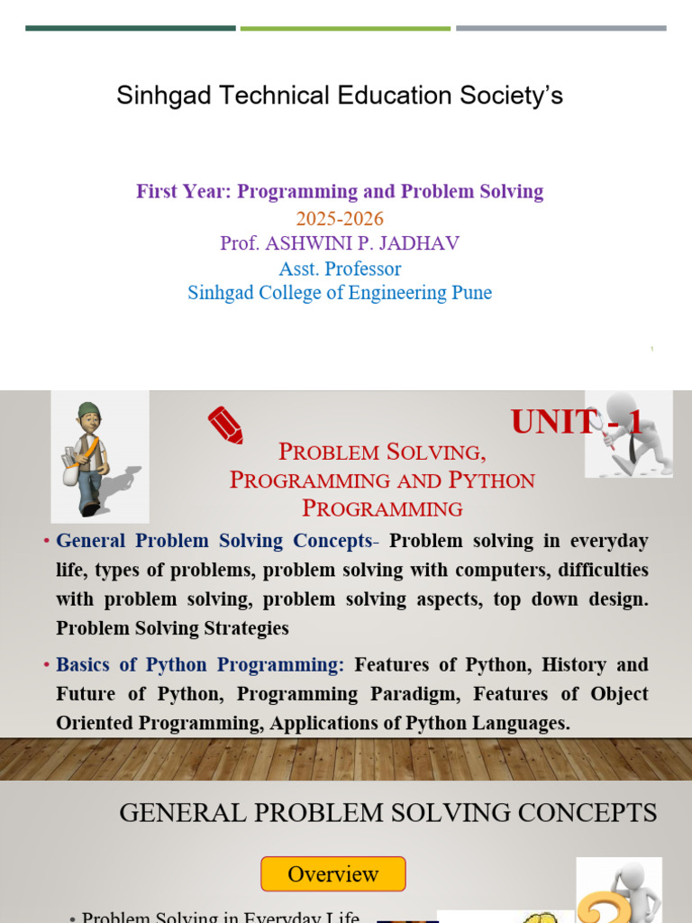 2024 Pattern UNIT - 1 - PPS - PPTs | PDF | Python (Programming Language ...