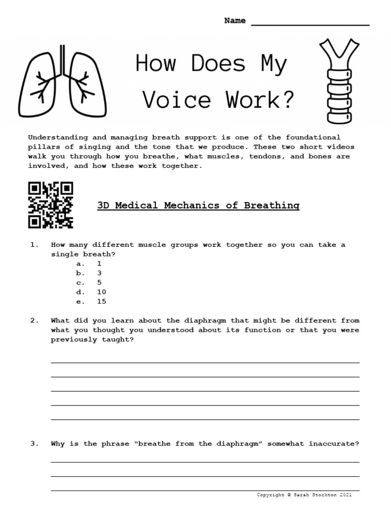 Nela Naranjo - TPT How Does My Voice Work Printable | PDF | Larynx ...