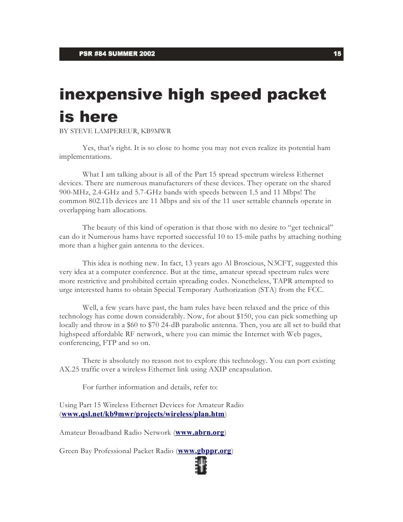 Inexpensive High Speed Packet Is Here | PDF | Computers