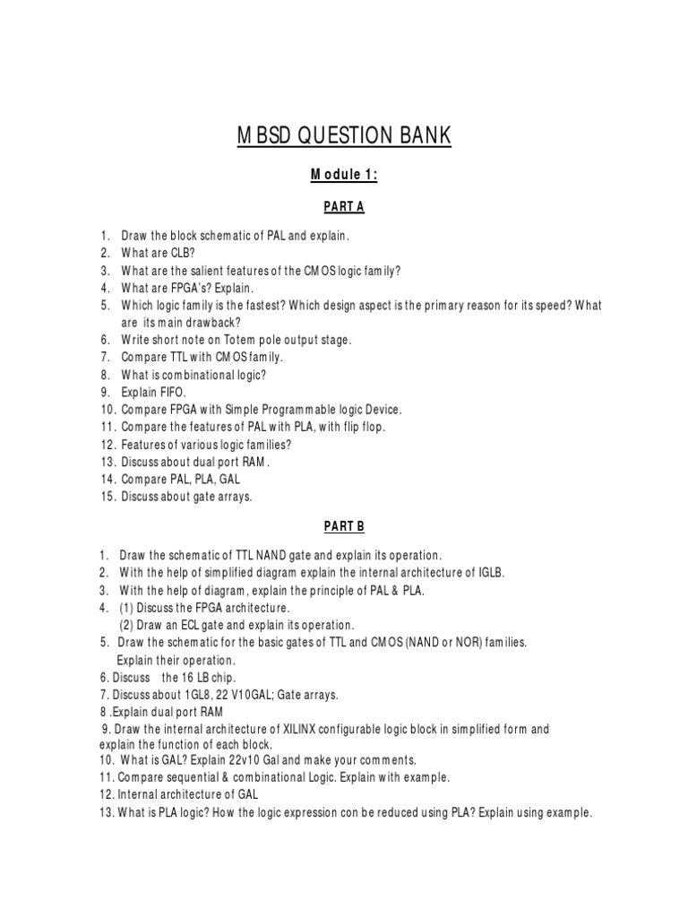 Microcontroller Based System Design Question Bank | PDF | Logic Gate ...