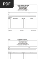 Returnable Gate Pass Format Template | PDF