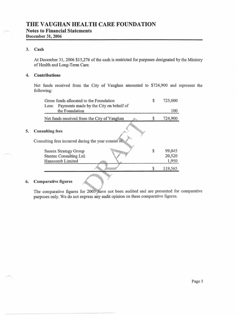 VHCF Financial STMT | PDF