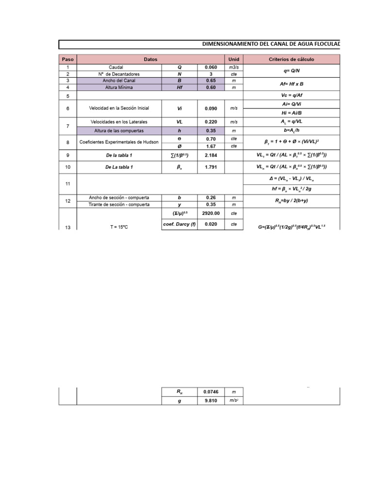 Pdfcoffee Excel Decantador Final 5 Pdf Free Pdf Mecánica Cantidad