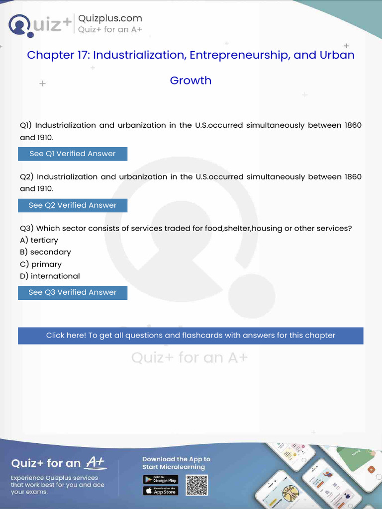 Industrialization and Urbanization in the Usoccurred Simultaneously ...