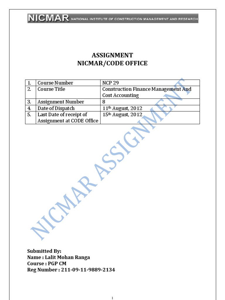 Final NCP 29 | PDF | Working Capital | Stocks