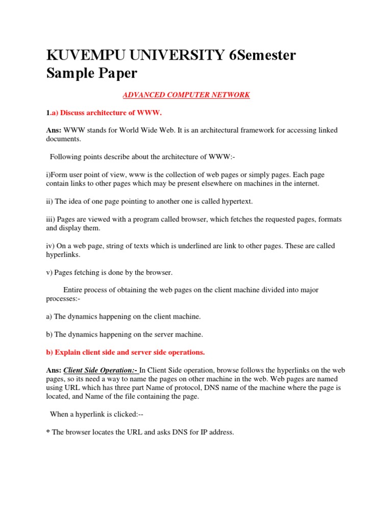 Advanced Computer Network | PDF | Wireless Lan | Computer Network